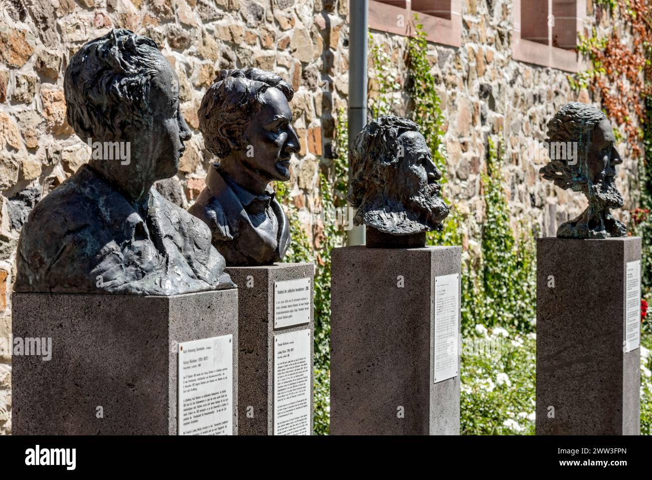 Monuments to Georg Buechner, Ludwig Boerne, Carl Vogt, Wilhelm ...