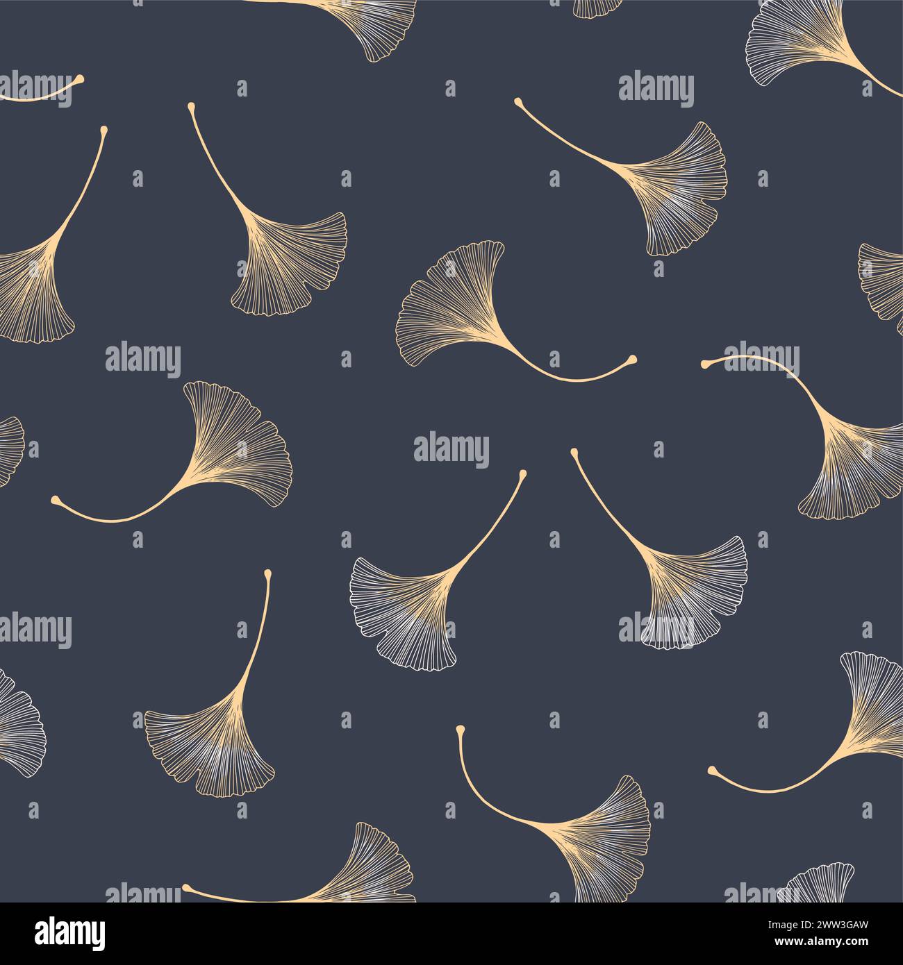 Traditional ginkgo background Stock Vector Images - Alamy