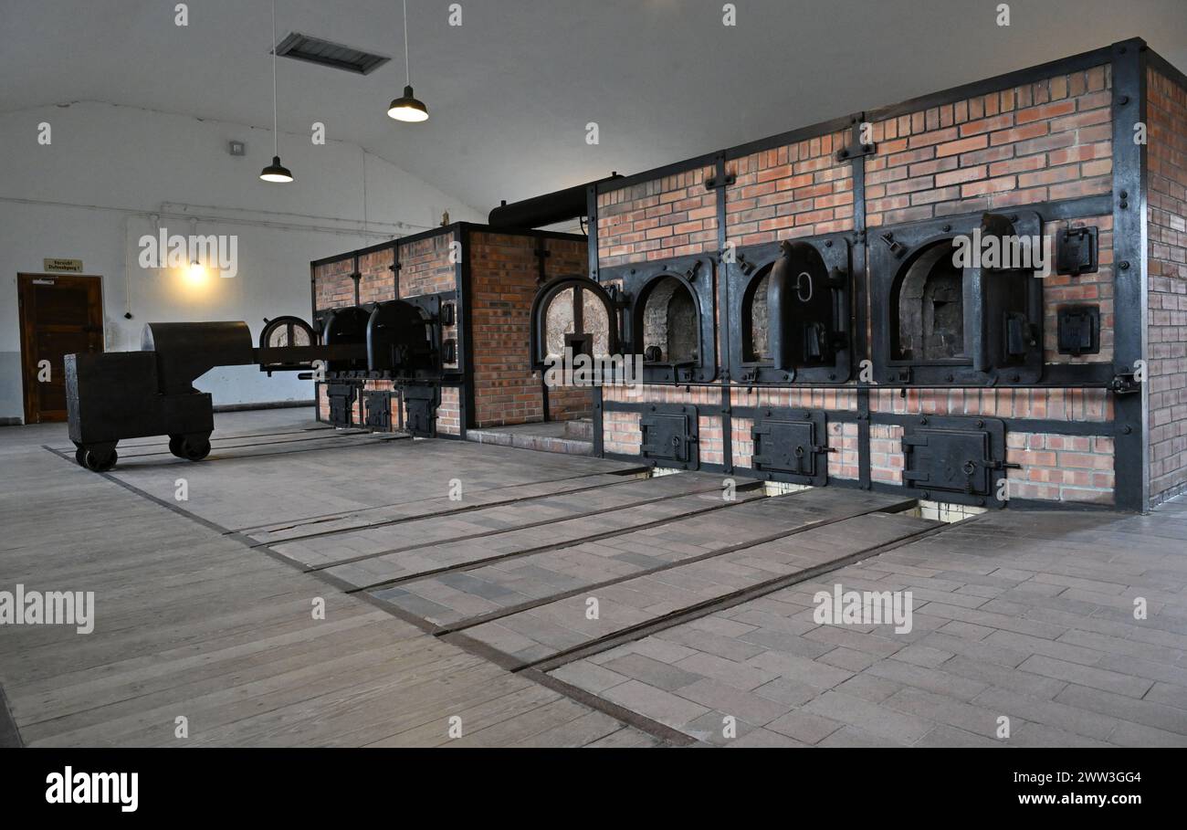 Weimar, Germany. 21st Mar, 2024. The cremation ovens in the former ...