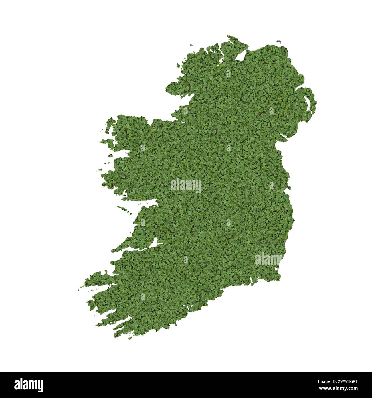 Ireland map outline Cut Out Stock Images & Pictures - Alamy