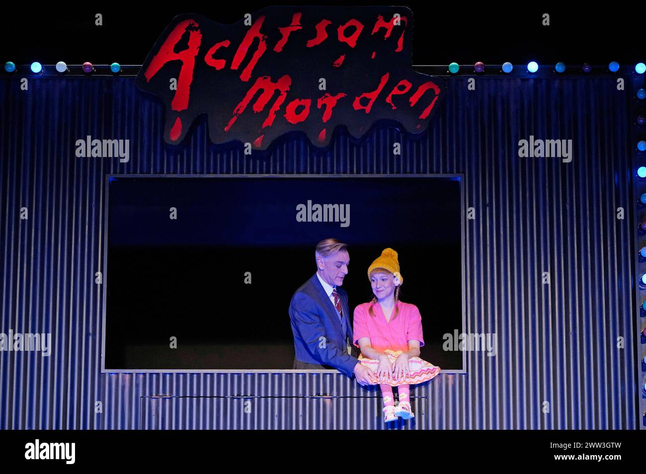 Mario Ramos und Ines Nieri bei der Fotoprobe zum Theaterstück Achtsam ...