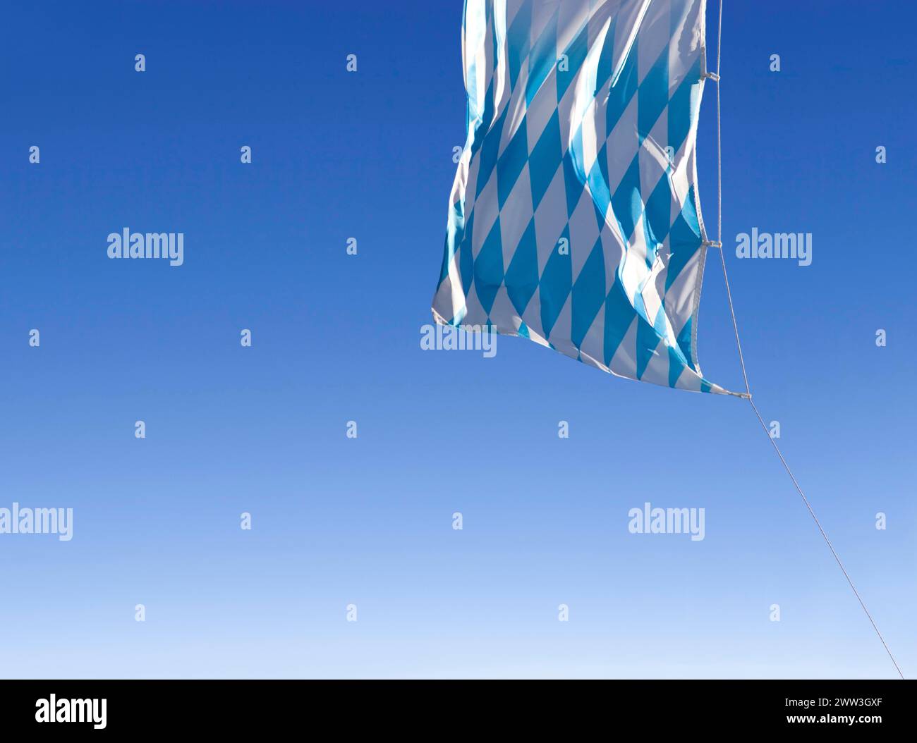 Blue white bavarian flag waving hi-res stock photography and images - Alamy