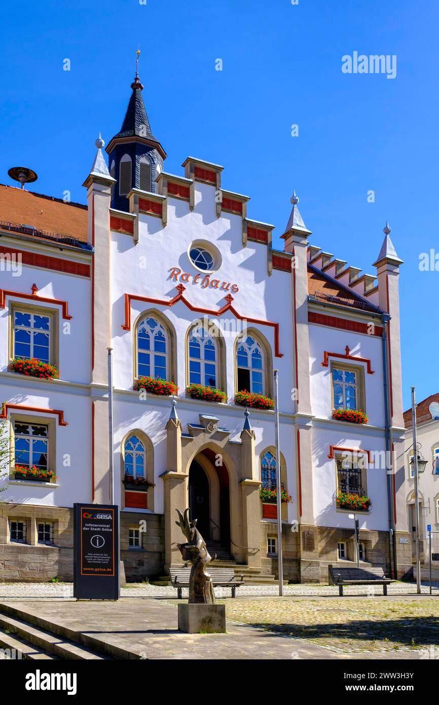 Town Hall, Geisa, Wartburgkreis, Thuringia, Germany Stock Photo - Alamy