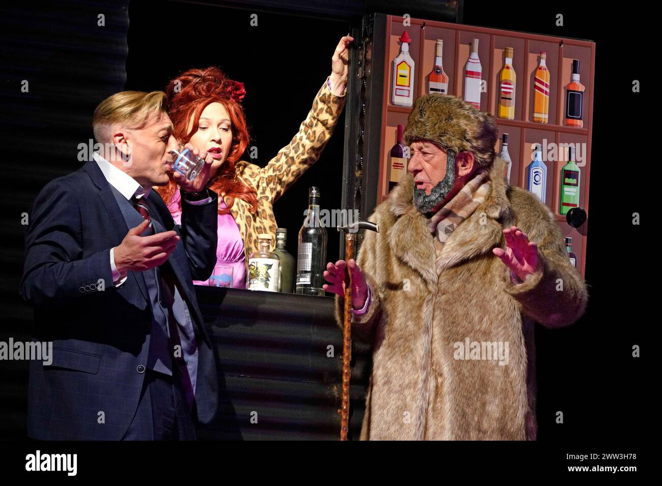 Mario Ramos, Ines Nieri und Dieter Hallervorden bei der Fotoprobe zum ...