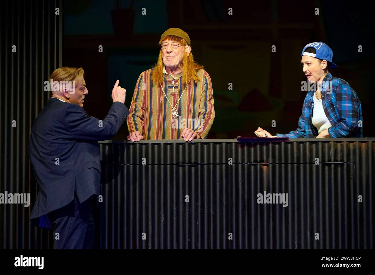 Mario Ramos, Dieter Hallervorden und Ines Nieri bei der Fotoprobe zum ...