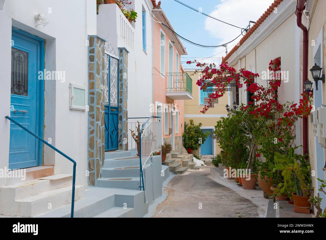 Stone staircase greek islands hi-res stock photography and images - Alamy