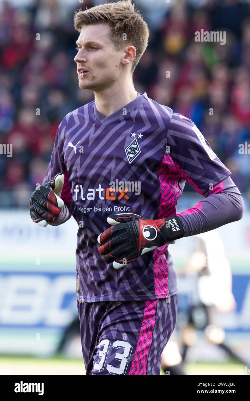 Football match, Moritz NICOLAS Borussia Moenchengladbach portrait ...
