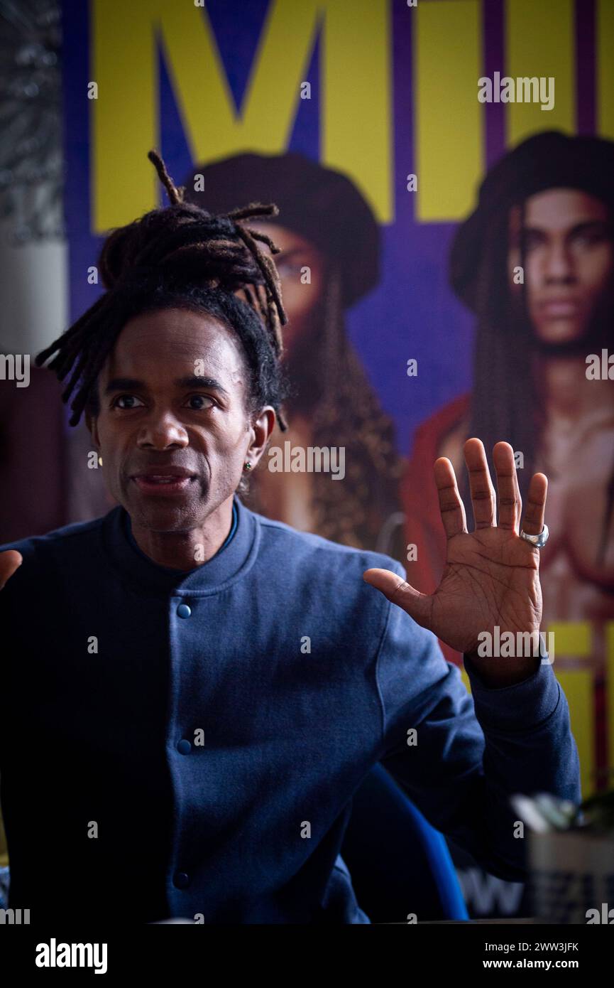 Actor Fab Morvan during an interview for Europa Press, at the Hotel ...