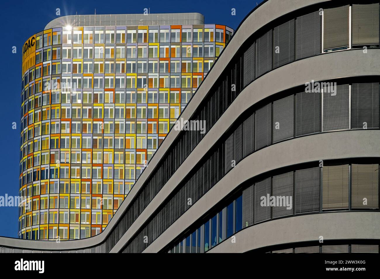 The ADAC building in Munich, Germany, ADAC headquarters, Munich ...