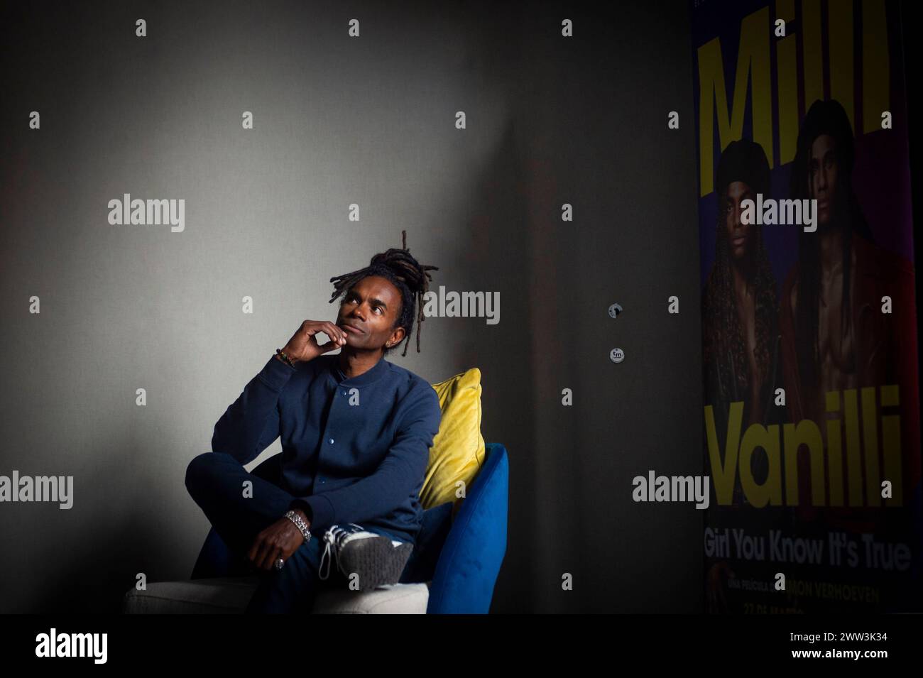 Actor Fab Morvan poses for Europa Press at the Hotel Vincci Capitol on ...