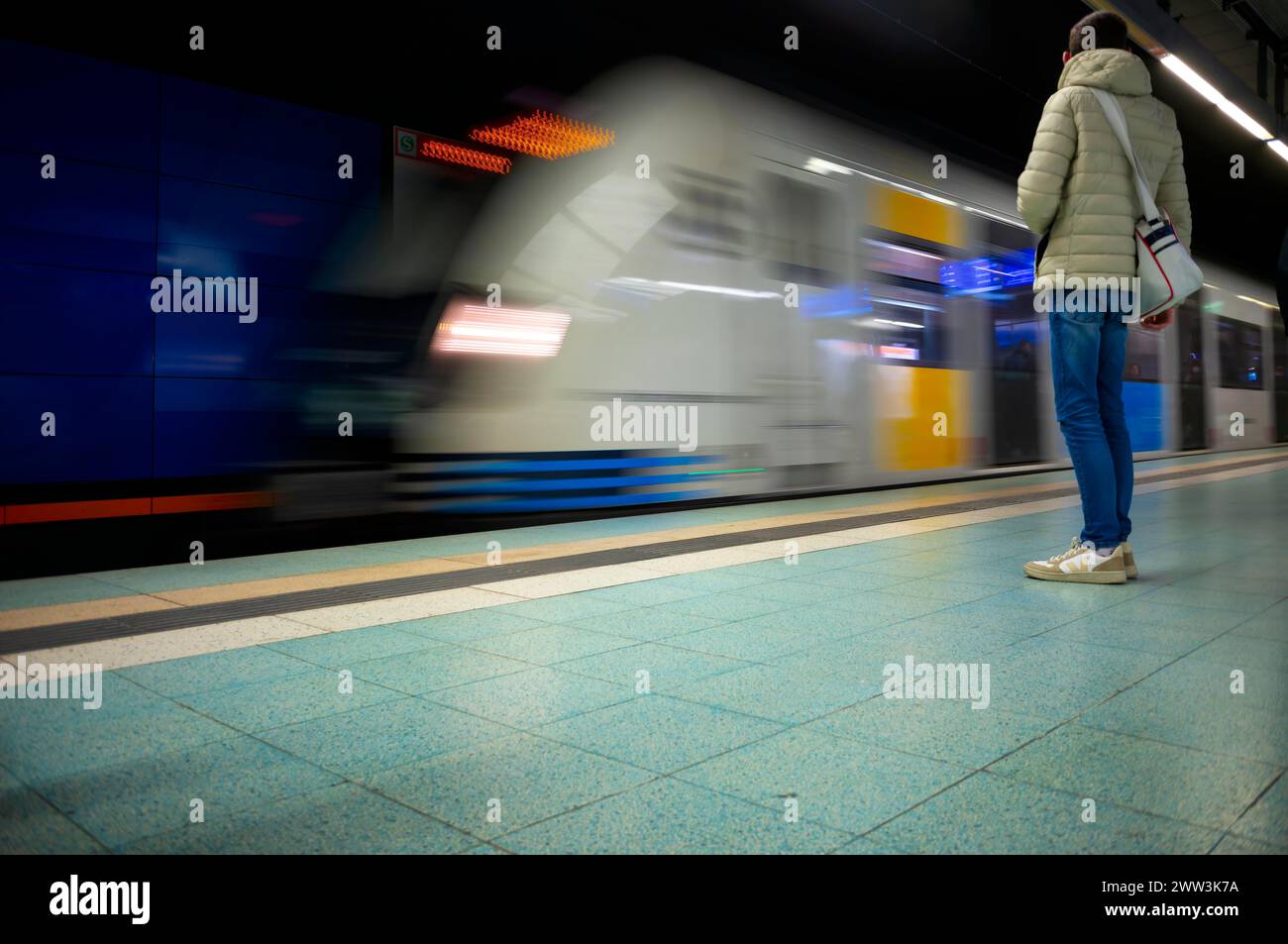 Underground entry S-Bahn, train, Generation 2024, platform, stop ...