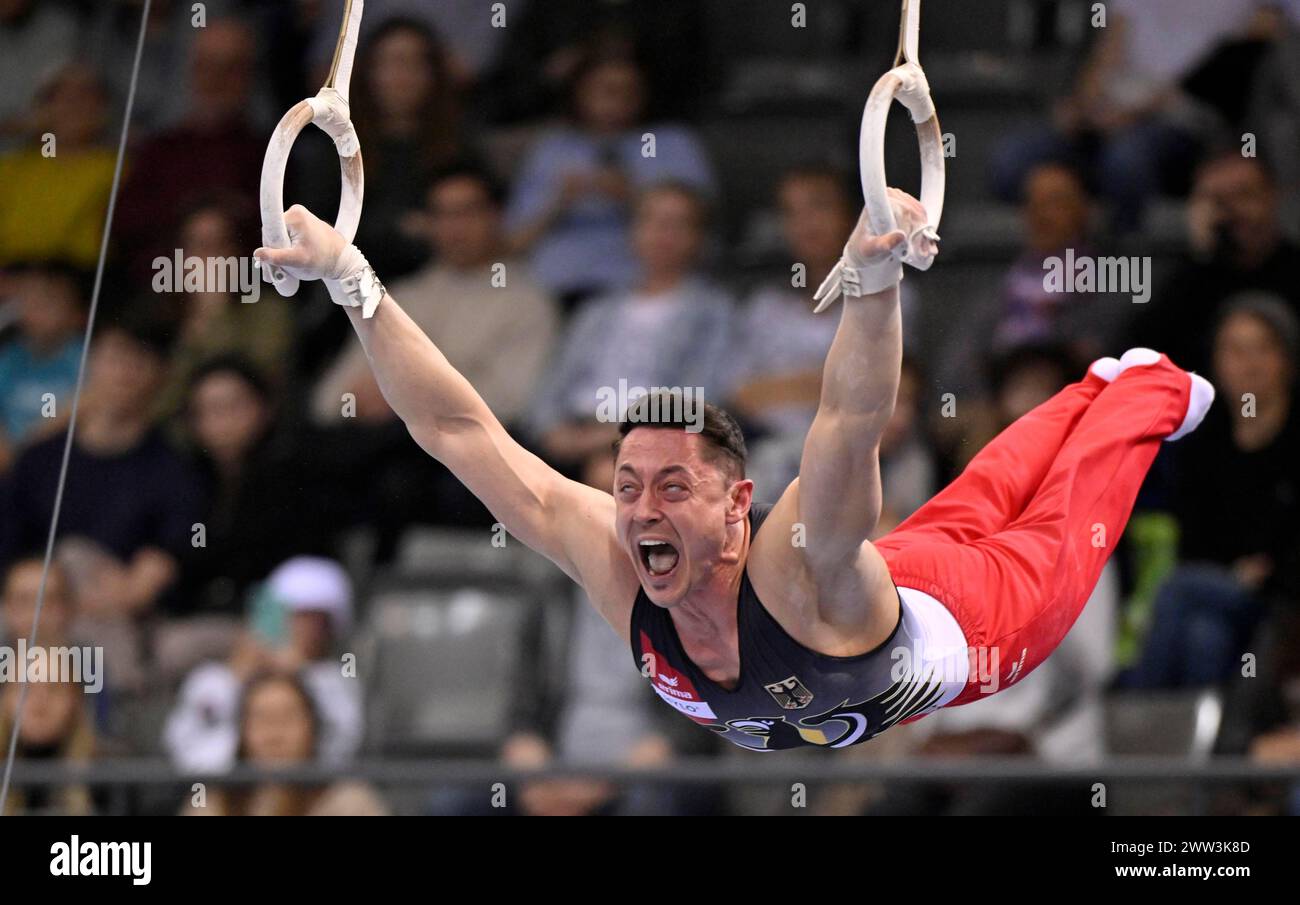 Andreas Toba GER, rings, gymnastics, artistic gymnastics, gymnast, men ...