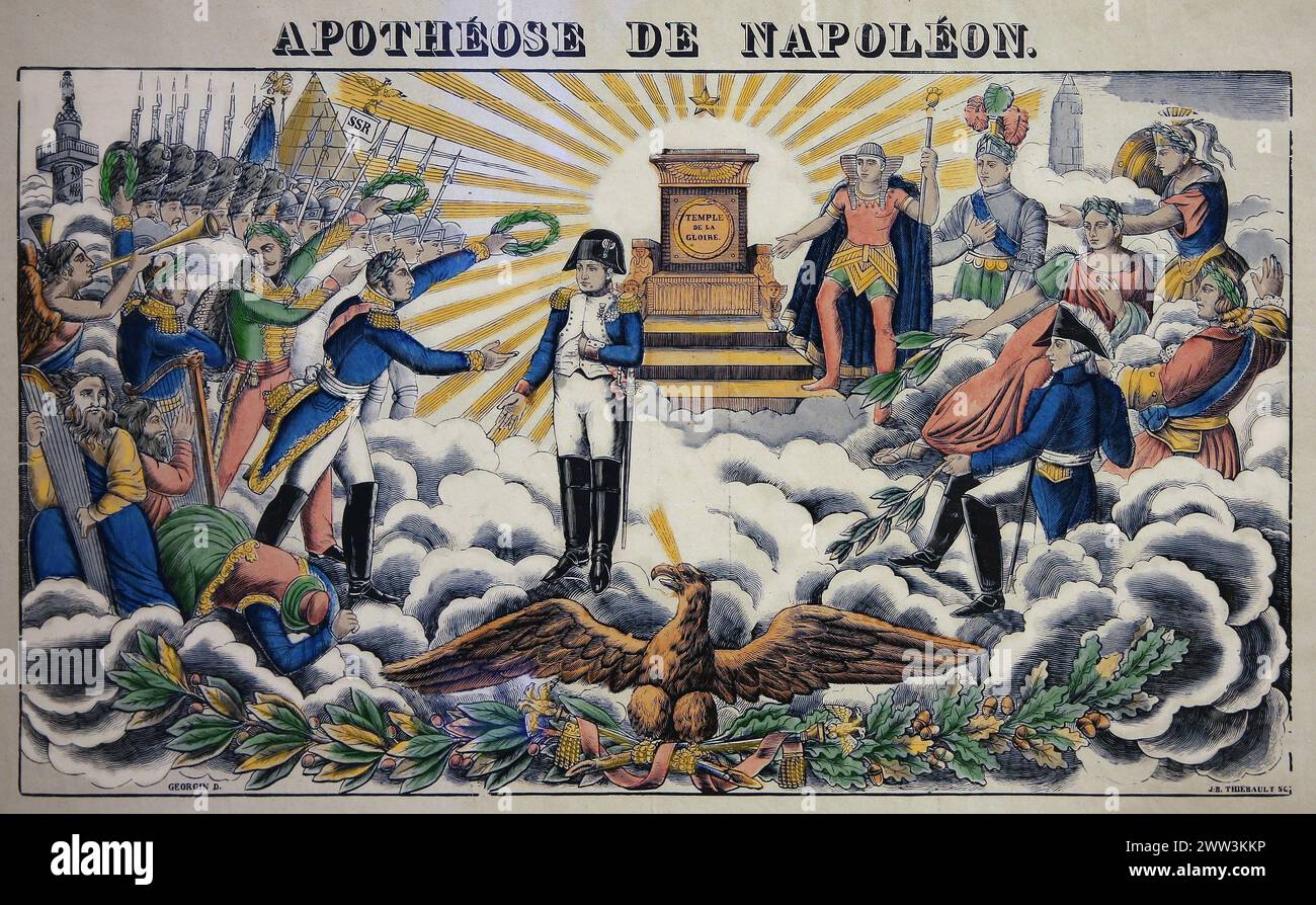 The deification of Napoleon (1769-1821). Including historical figures ...