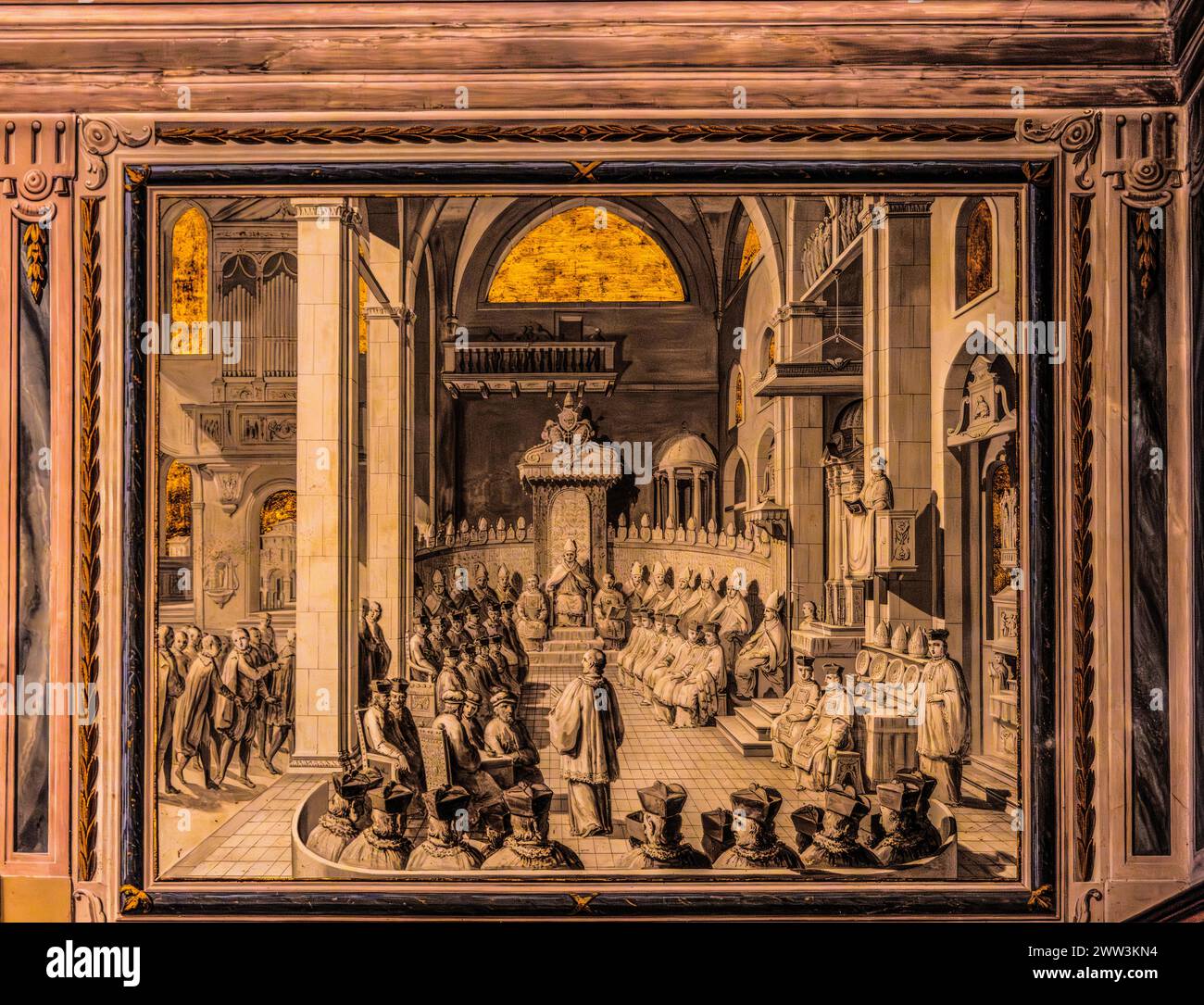 Frescoes in the Chapter House, Cathedral of Santa Maria Annunziata ...