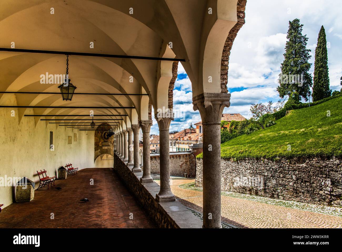 Stairway to the Castello di Udine, Udine, most important historical ...