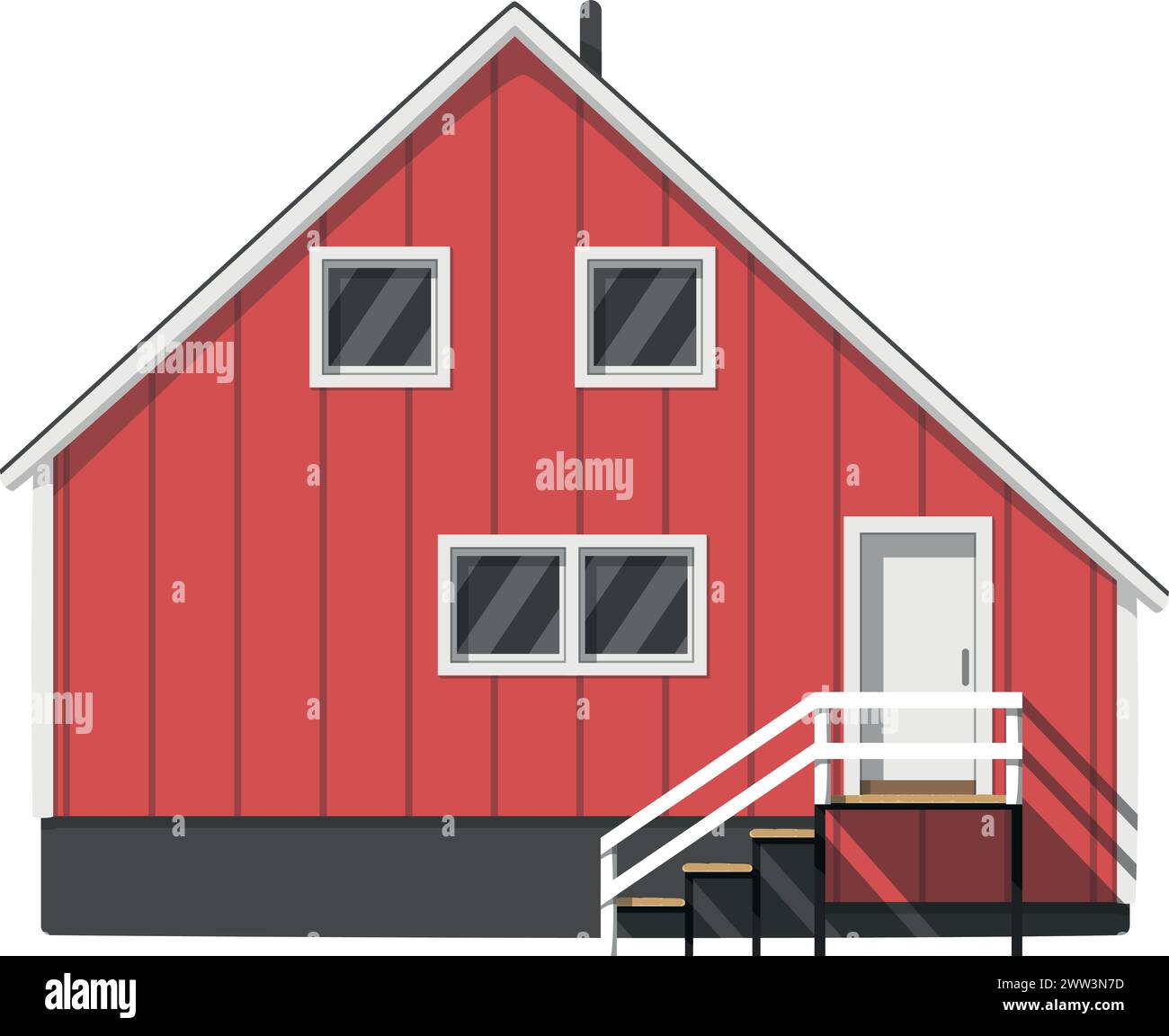 Stairs in house Stock Vector Images - Alamy