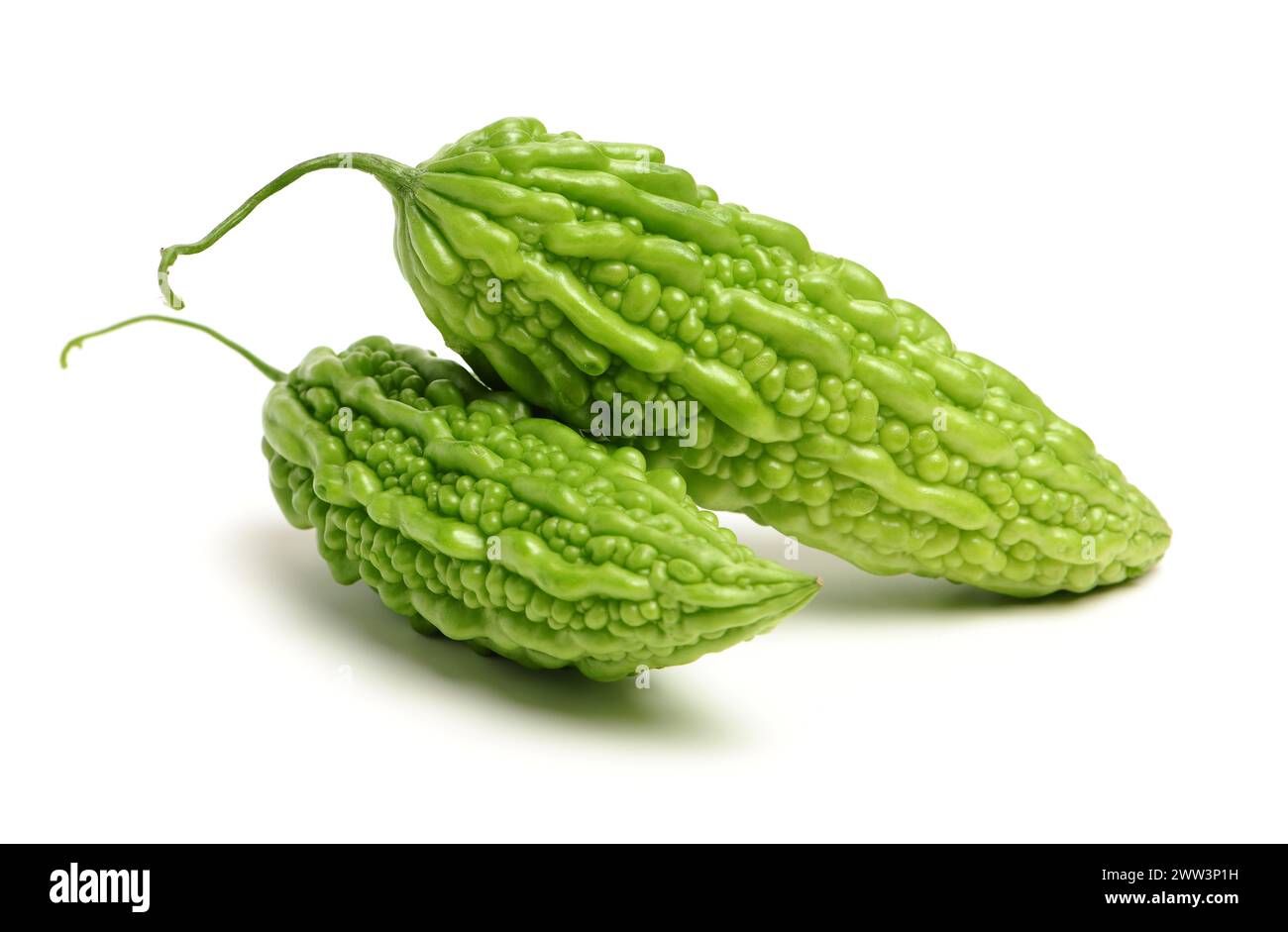 Bitter melon , Bitter gourd on white background Stock Photo - Alamy