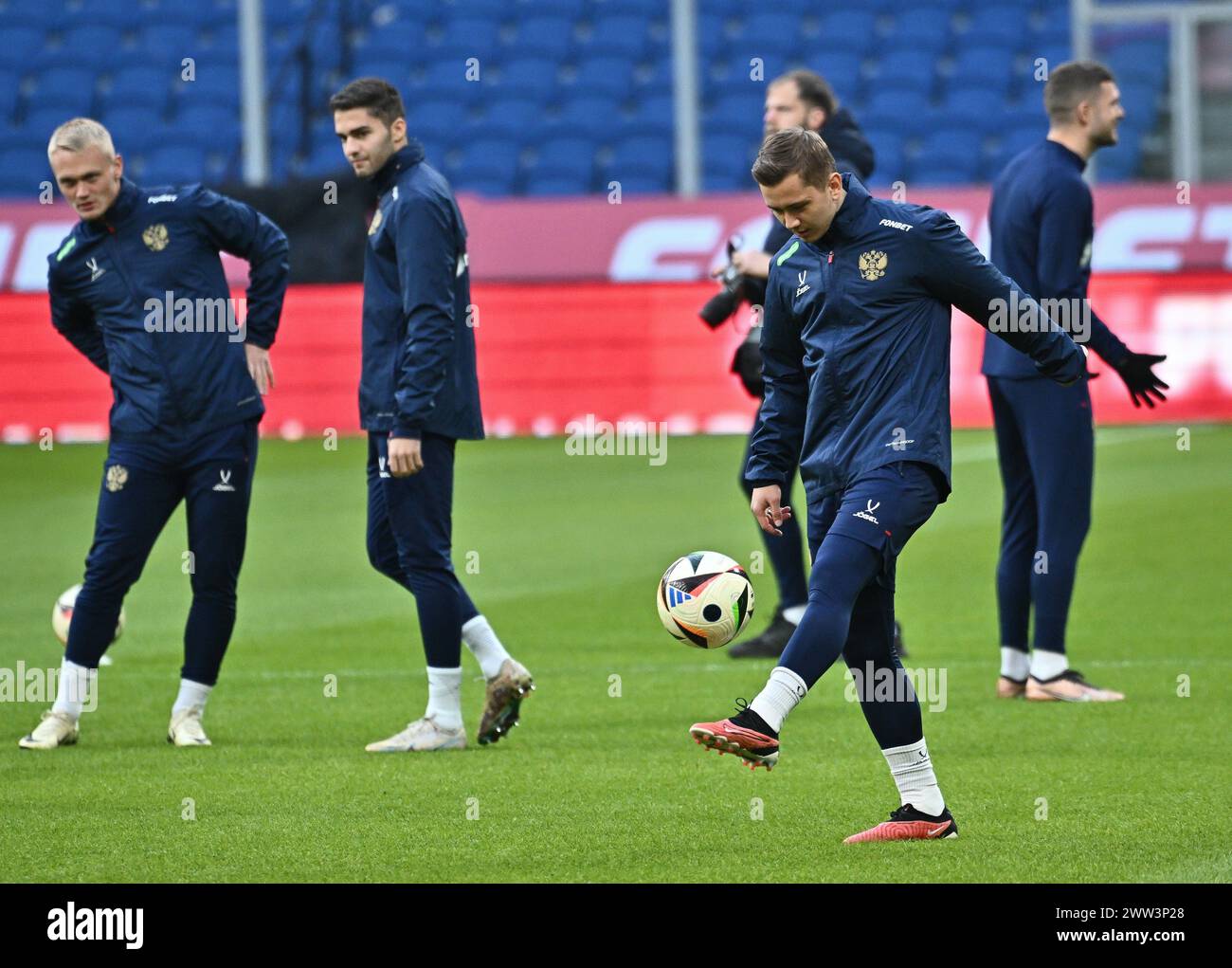 Moscow, Russia. 20th Mar, 2024. Training of the Russian national ...