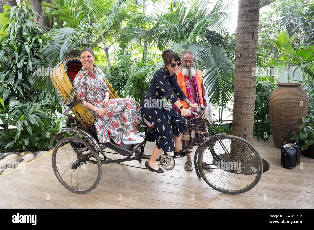 Dhaka, Bangladesh. 21st Mar, 2024. Crown Princess Victoria in a cycle ...