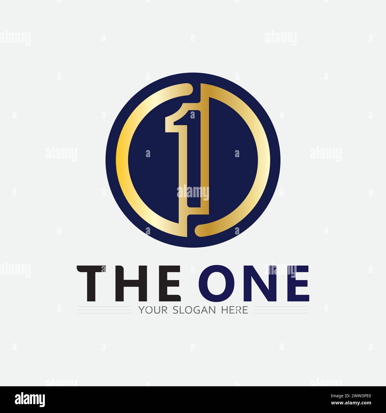 Number one logo and Vector Number design Stock Images Illustration ...