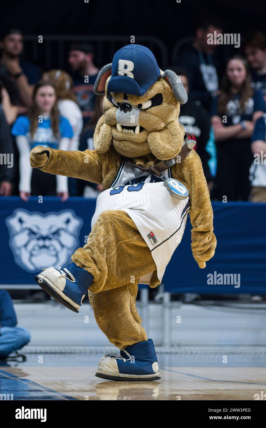 INDIANAPOLIS, IN - MARCH 19: Butler Bulldogs mascot Hink performs on ...