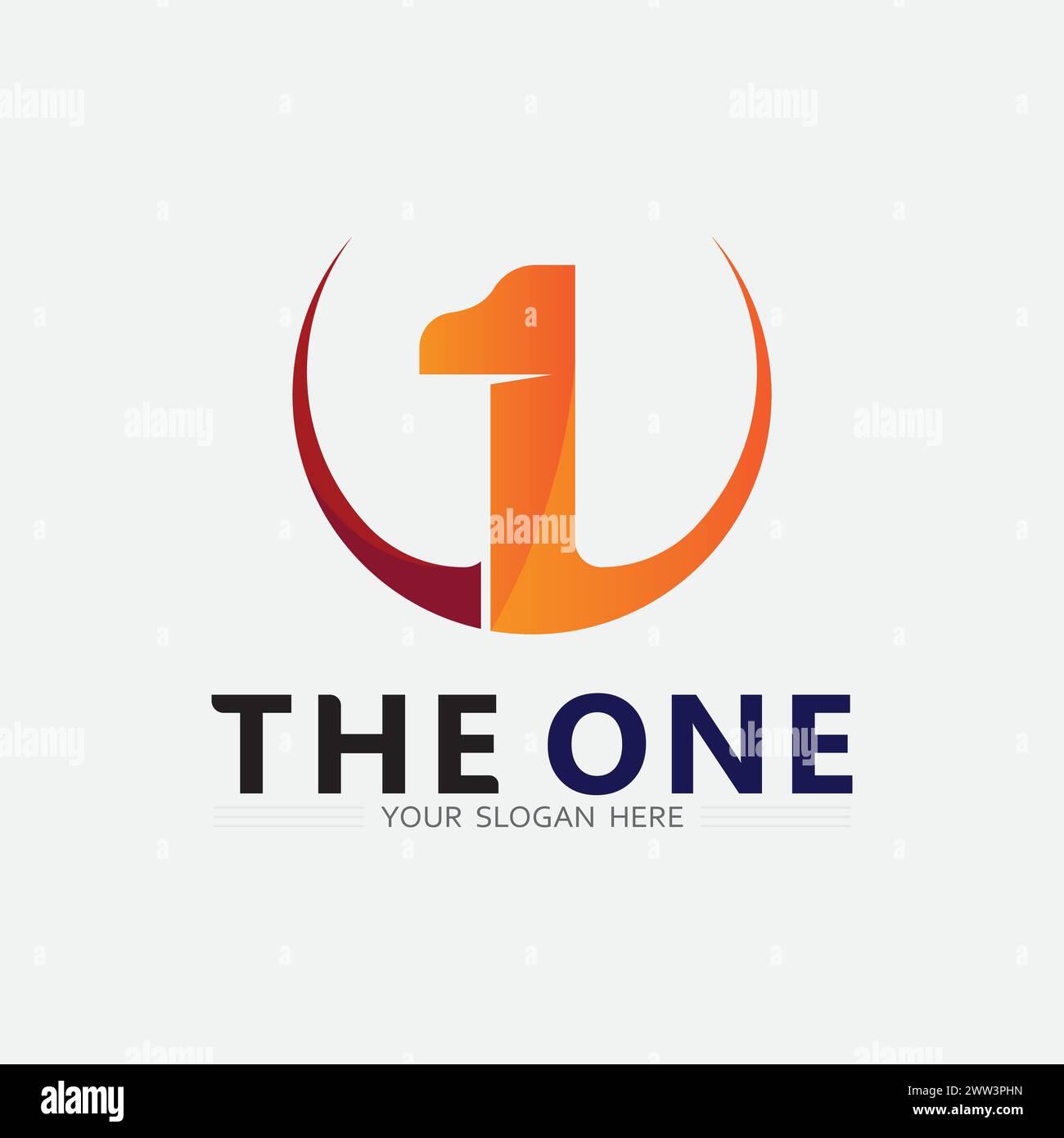 Number one logo and Vector Number design Stock Images Illustration ...