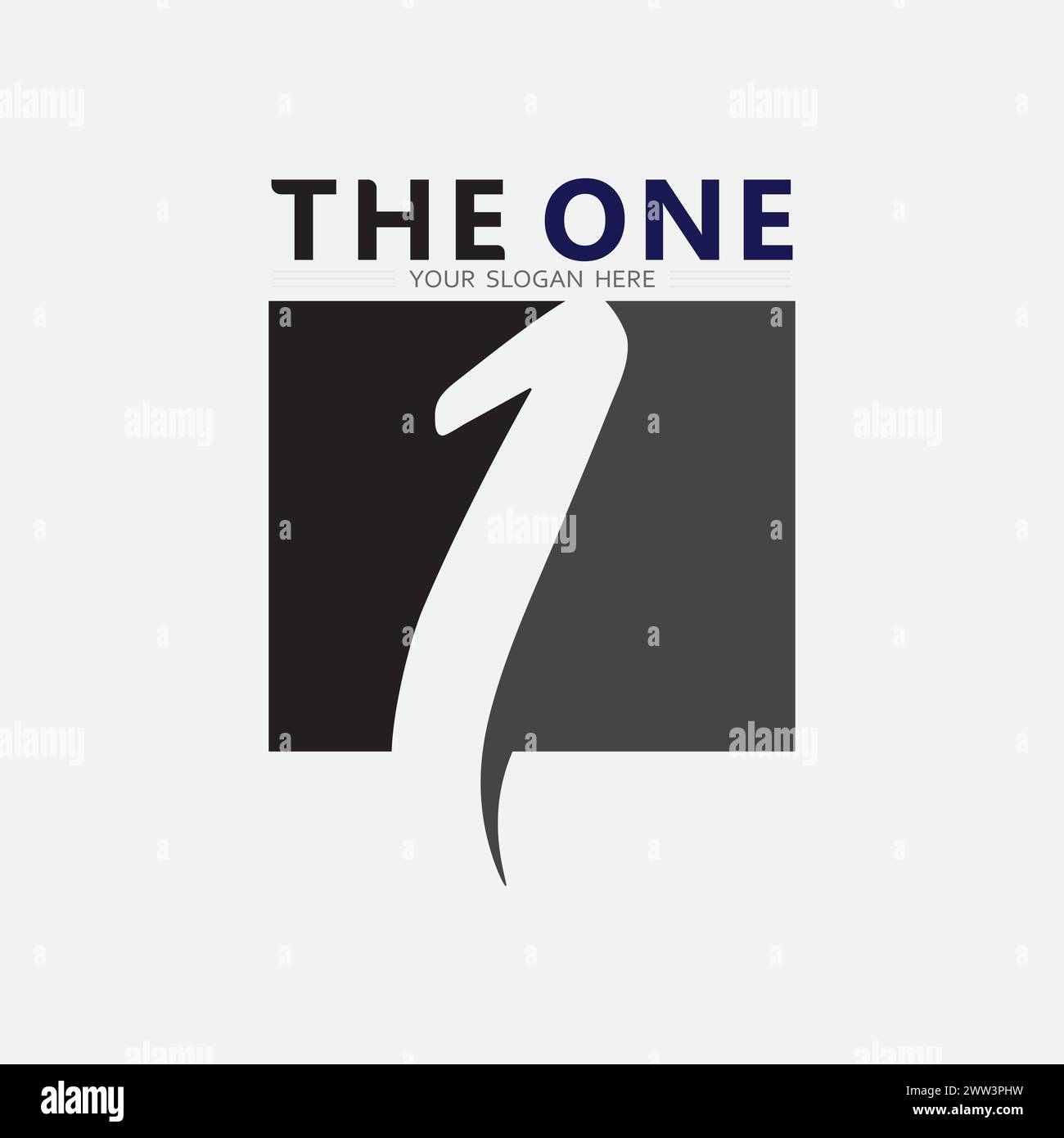 Number one logo and Vector Number design Stock Images Illustration ...