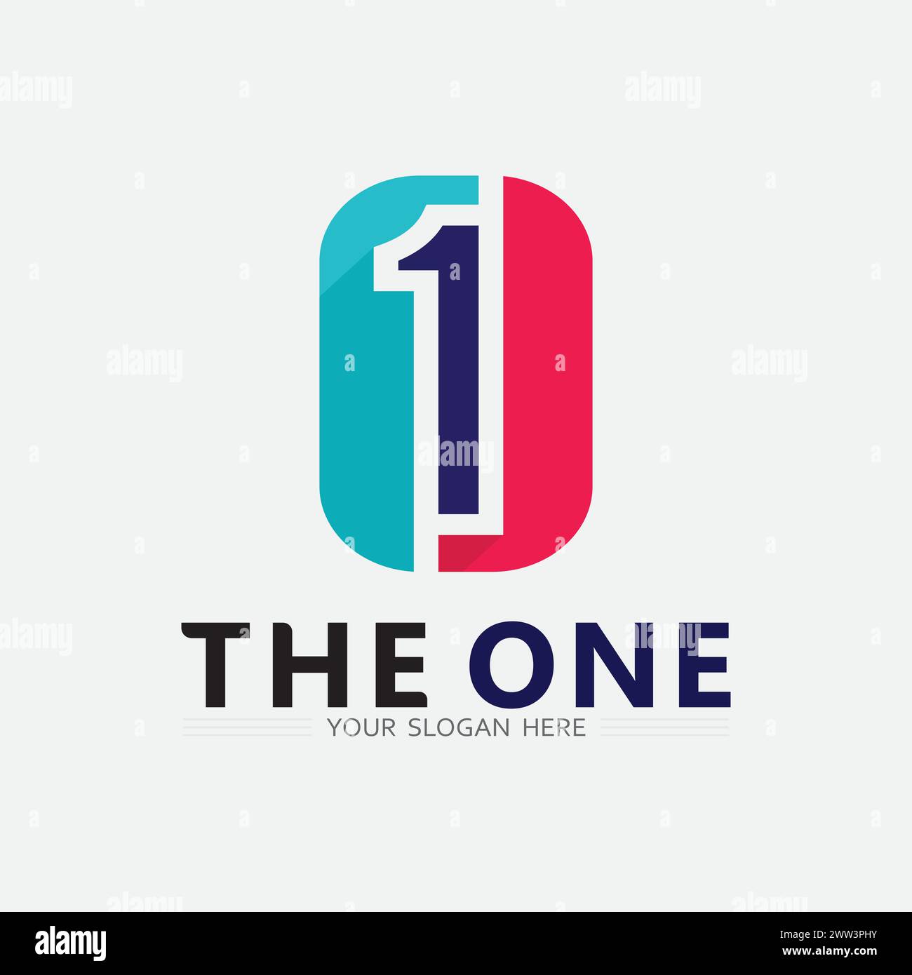 Number one logo and Vector Number design Stock Images Illustration ...
