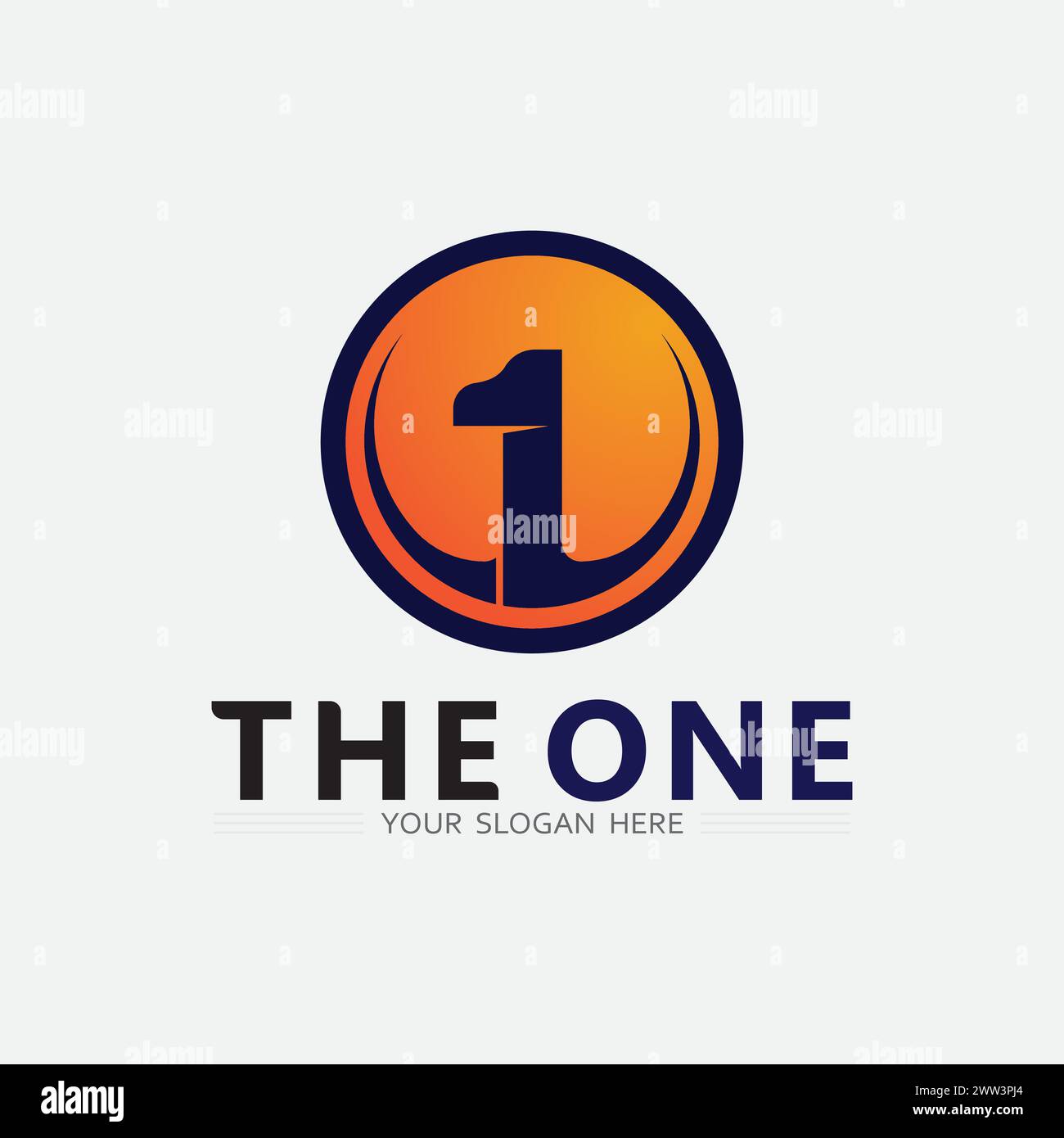 Number one logo and Vector Number design Stock Images Illustration ...
