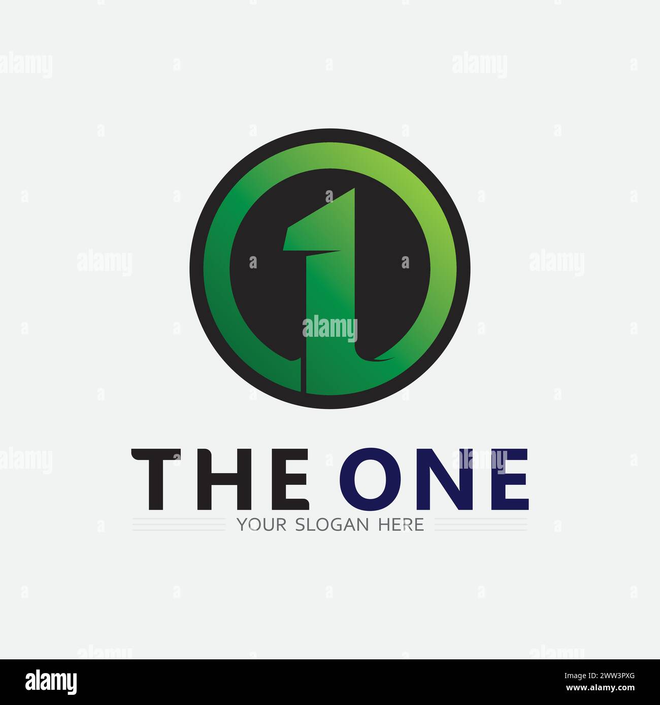 Number one logo and Vector Number design Stock Images Illustration ...