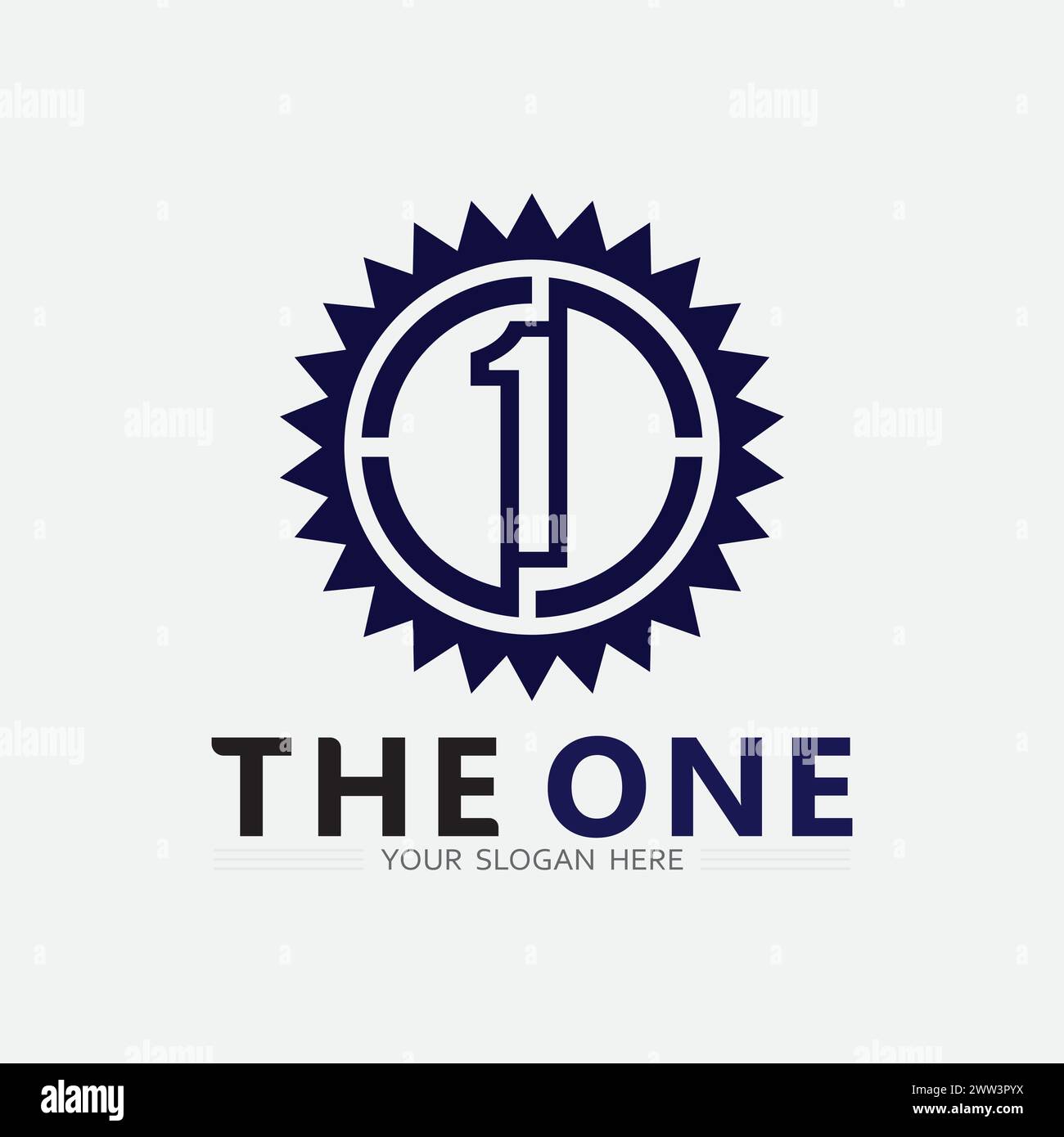 Number one logo and Vector Number design Stock Images Illustration ...
