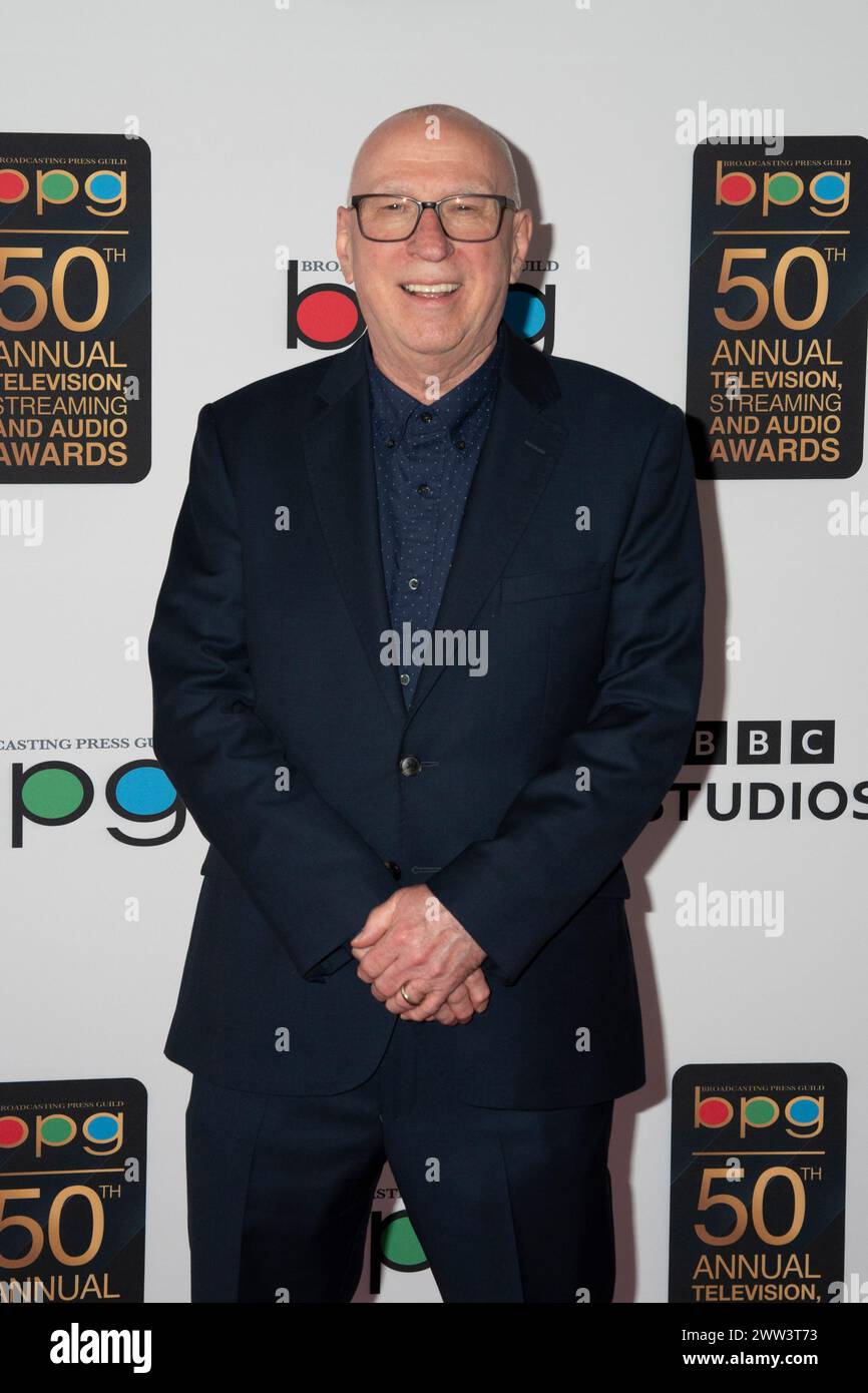 Ken Bruce attends the 50th annual Broadcasting Press Guild awards, at ...