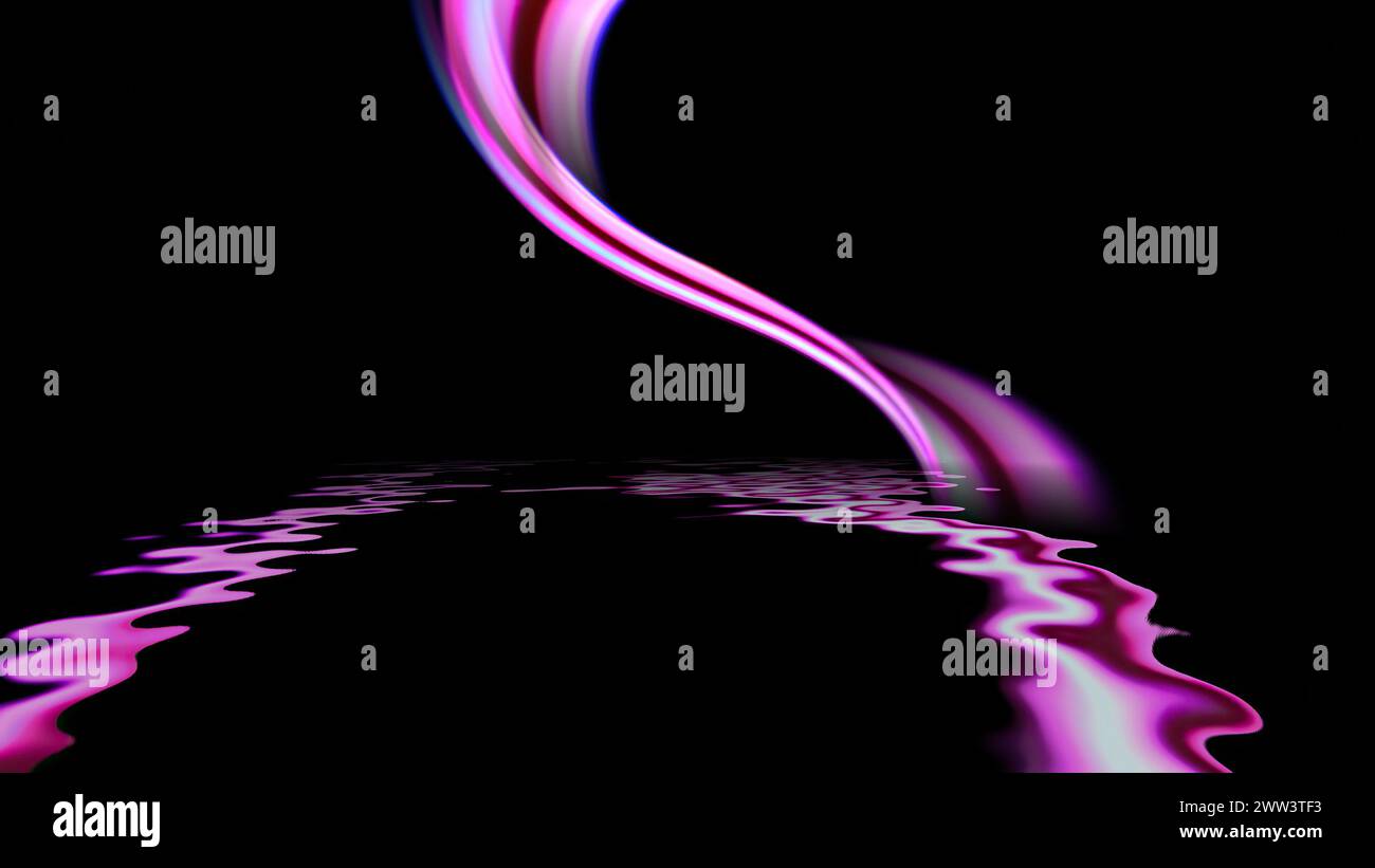 Colorful strings in motion against black background Stock Photo - Alamy