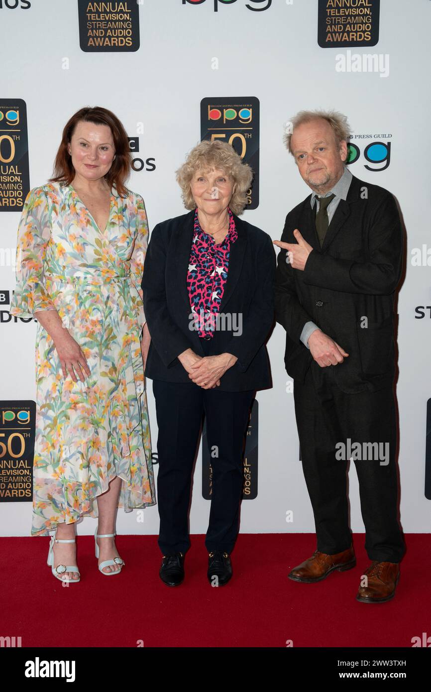 Monica Donlan (left), Jo Hamilton and Toby Jones attend the 50th annual ...