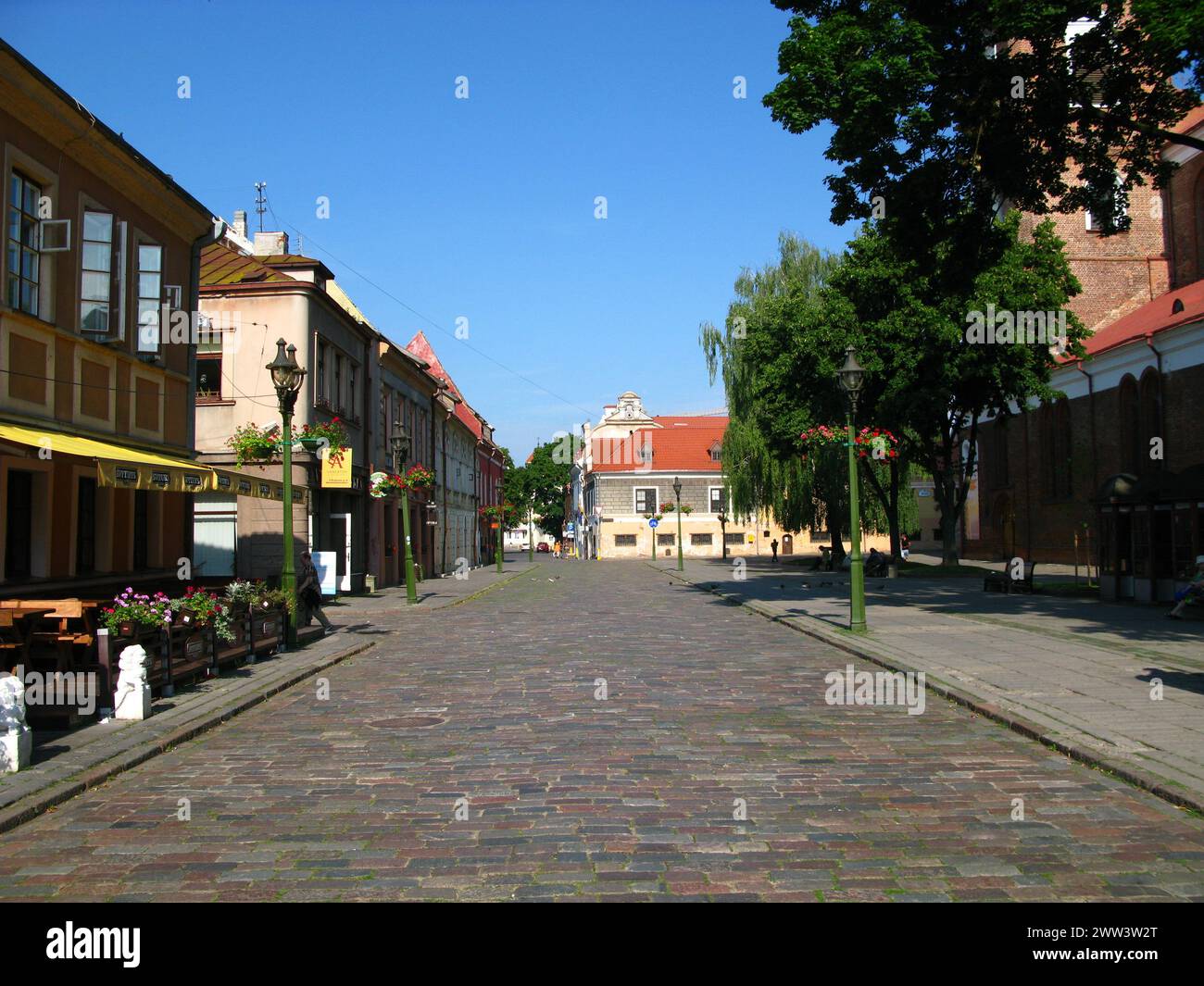 The street in Kaunas city, Lithuania Stock Photo - Alamy