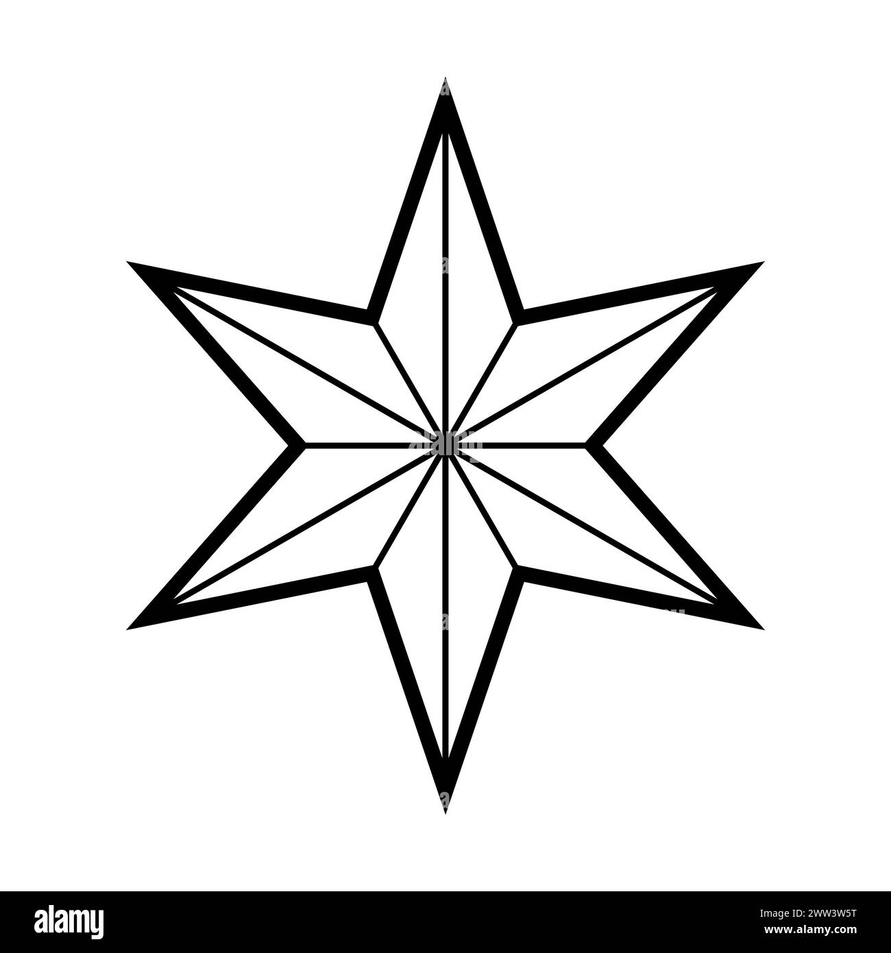 black vector star icon on white background Stock Vector Image & Art - Alamy