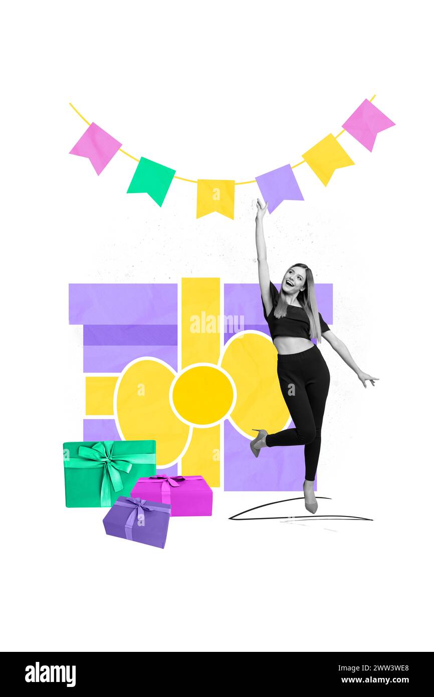 Vertical collage creative picture Cut Out Stock Images & Pictures - Alamy