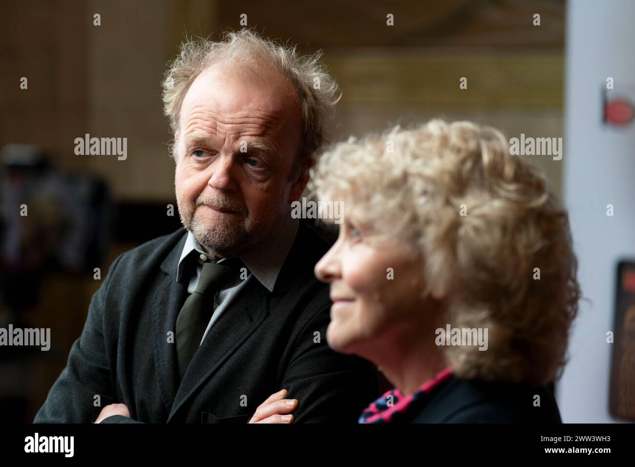 Toby Jones (left) and Jo Hamilton attend the 50th annual Broadcasting ...