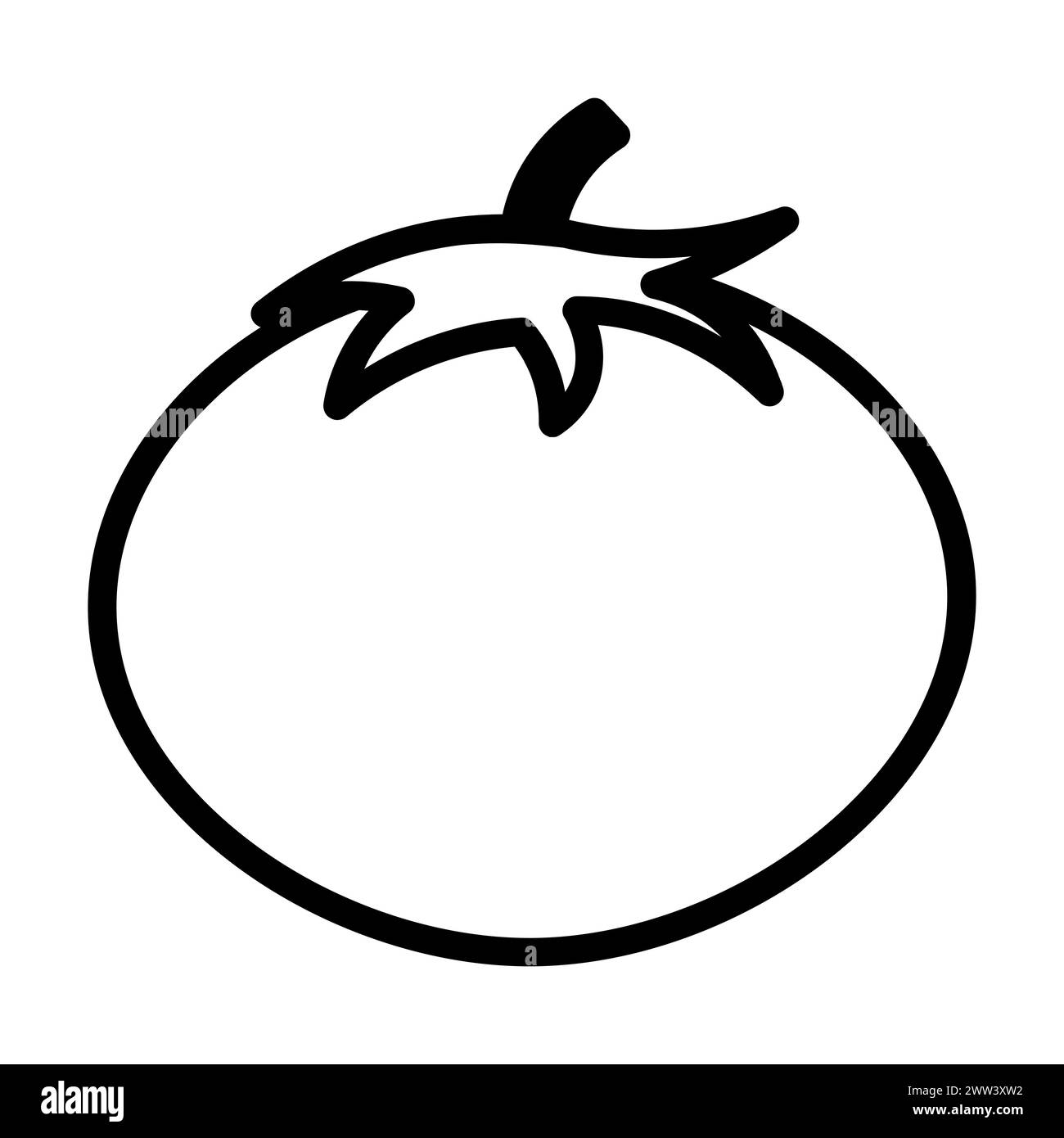 Tomato icon black hi-res stock photography and images - Alamy