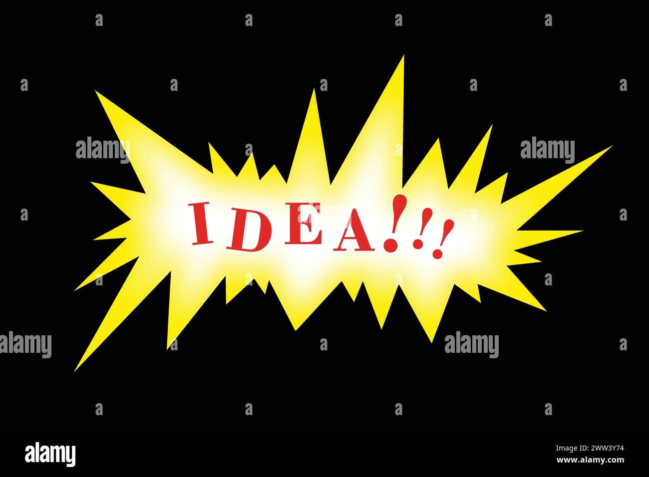 Comic boom effect. Cartoon style. Idea, Eureka, Insight Stock Vector ...