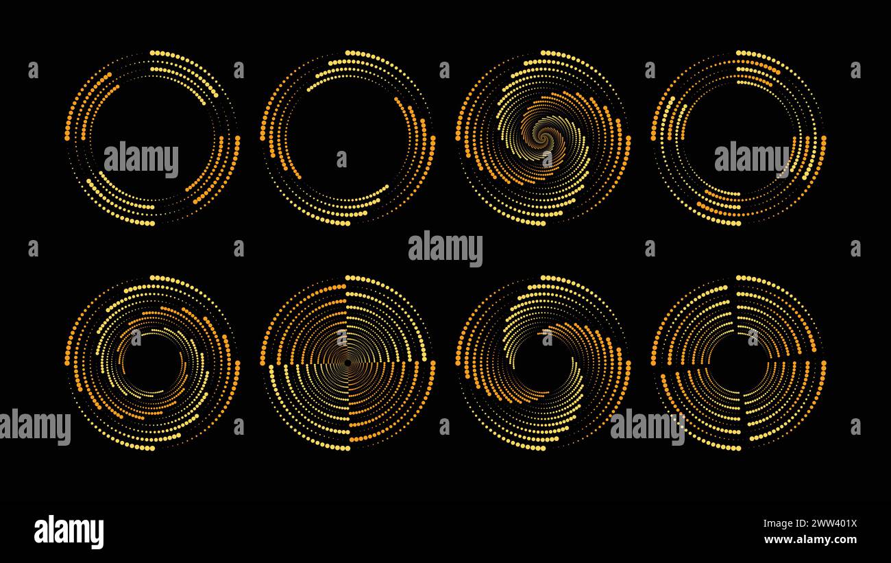 Set of spiral elements Stock Vector Image & Art - Alamy