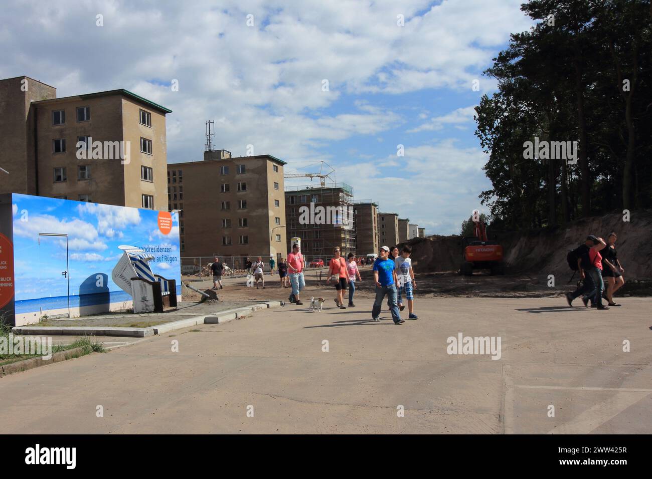 Prora, Germany August 4, 2017: Prora was built by Nazi Germany as a ...