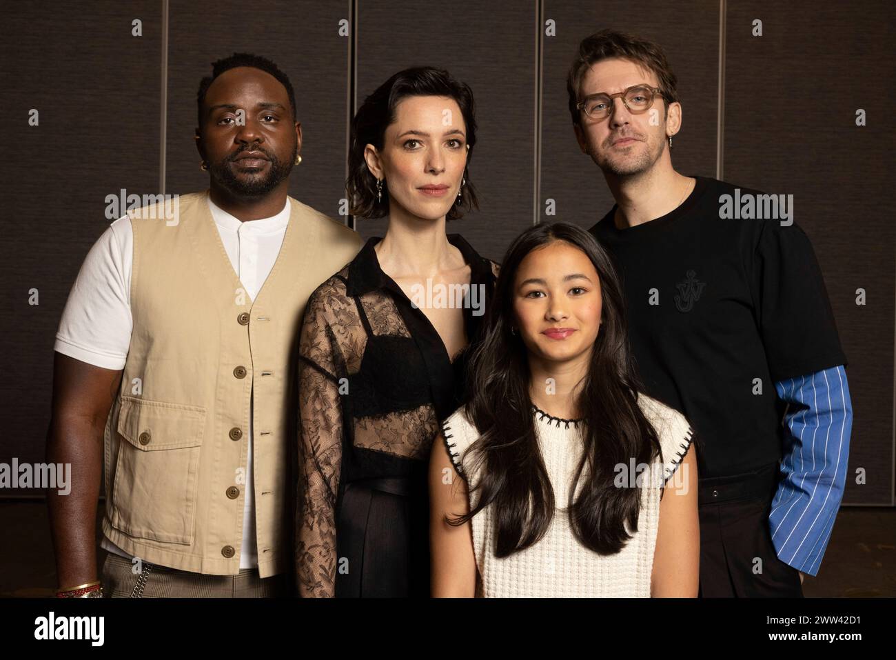 Brian Tyree Henry, from left, Rebecca Hall, Kaylee Hottle, and Dan ...