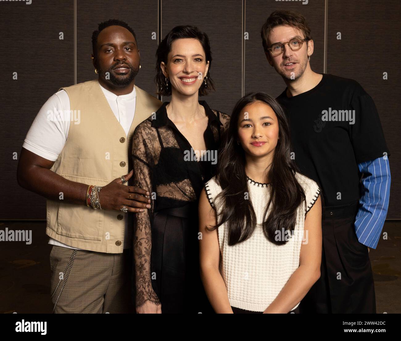 Brian Tyree Henry, from left, Rebecca Hall, Kaylee Hottle, and Dan ...