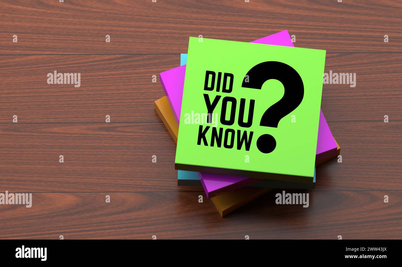 Did you know Stock Photo - Alamy
