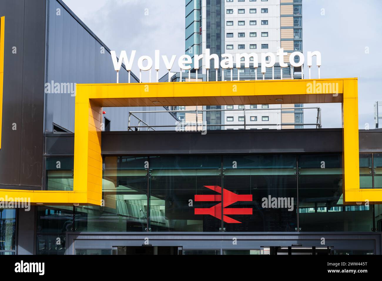 Wolverhampton, UK - March 21 2024: Front entrance signage of ...