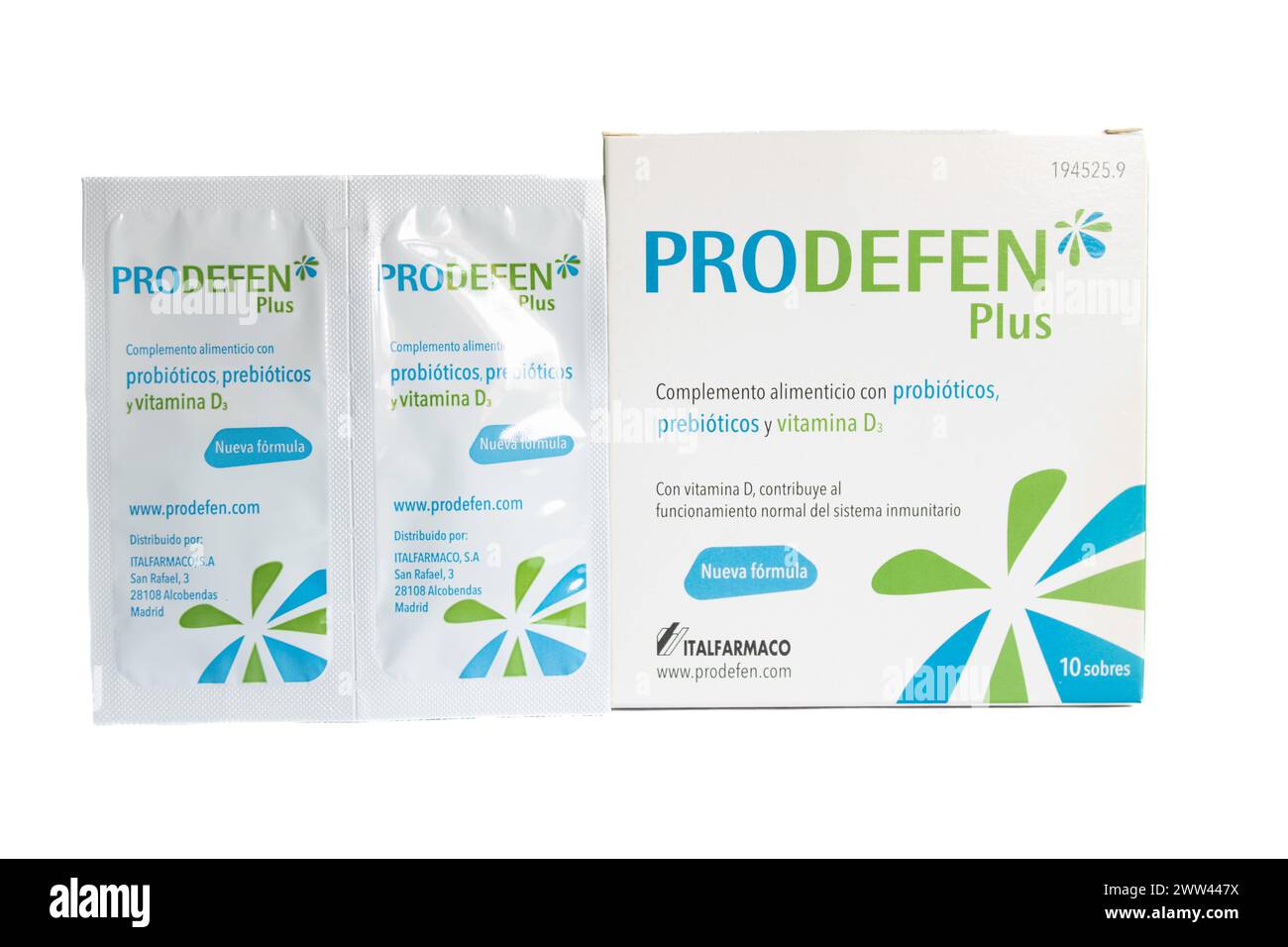 Prodefen Plus. Food supplement Stock Photo - Alamy