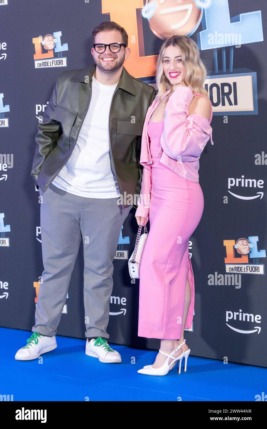 Rome, Italy. 20th Mar, 2024. Momo & Kika attend the premiere of the ...