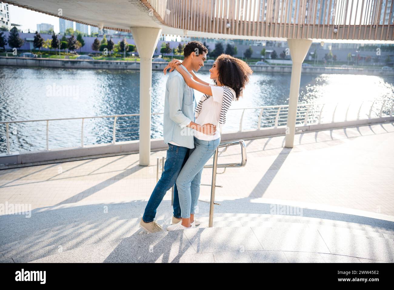 Full body length photo of real relationships between students lovers ...