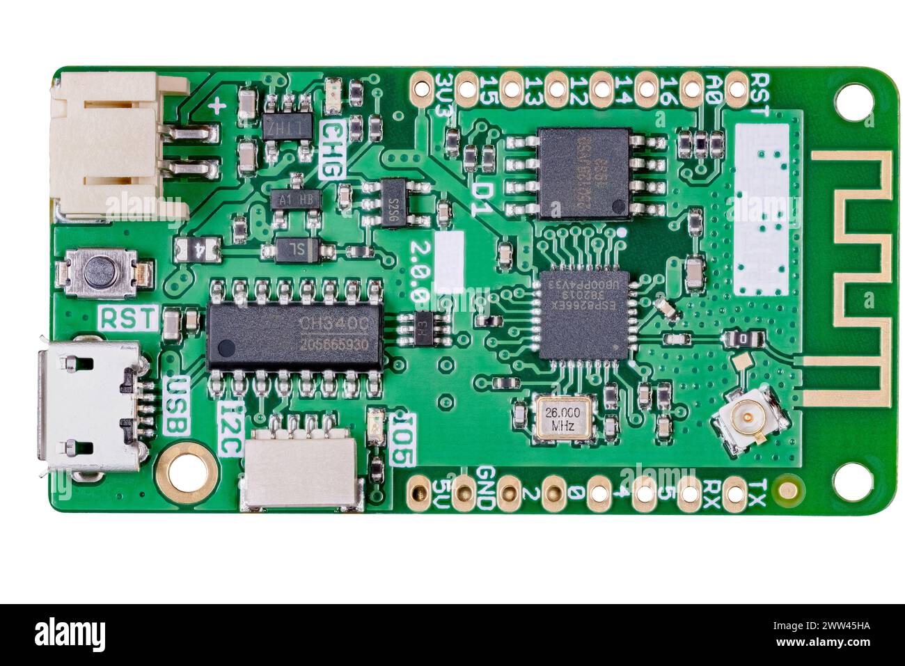 Mini Open Source Microcontroller Development Prototype Board Isolated